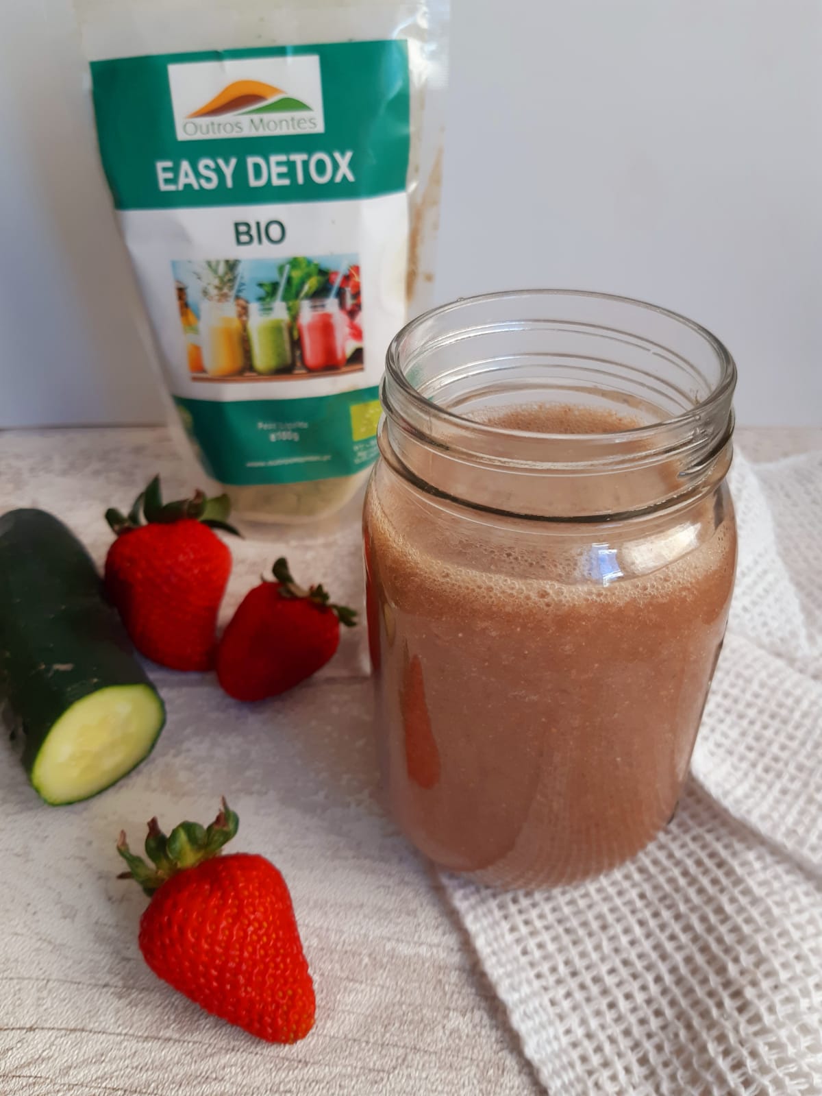 Sumo Detox de Morangos | Blog Outros Montes